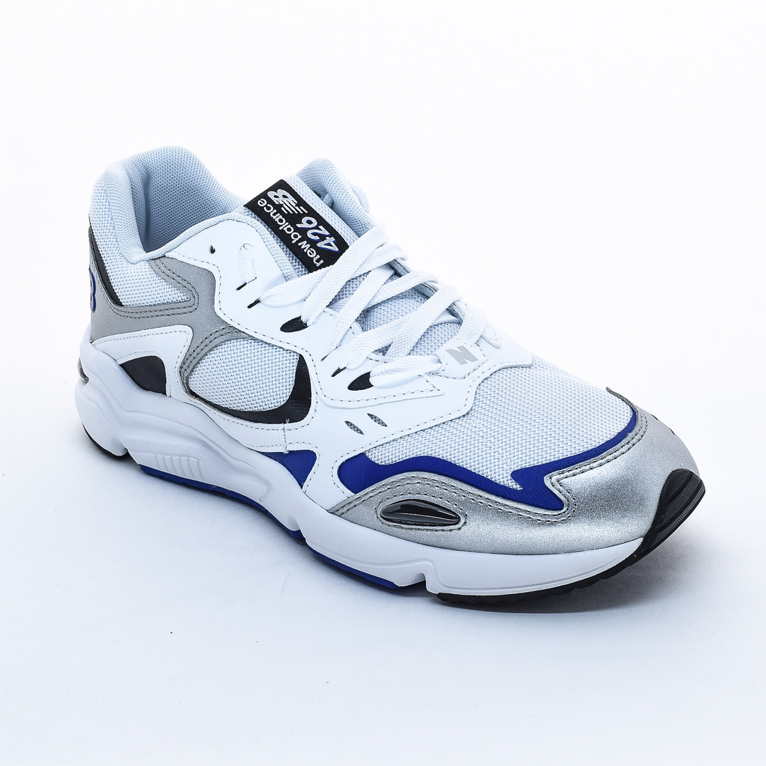 Tênis New Balance 426 com Recortes Coloridos Branco e Azul - LM Martins ...